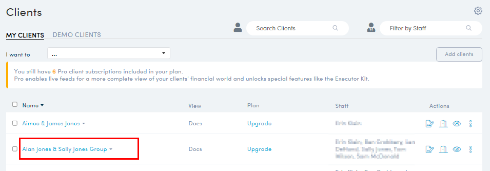 How do I merge clients to form a Client Group? – Wealth Portal