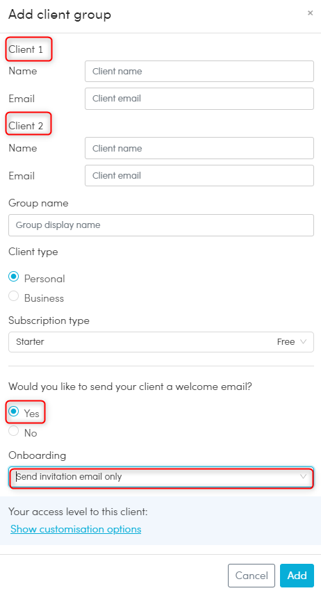 Onboarding your clients: Onboarding using an invitation email only ...