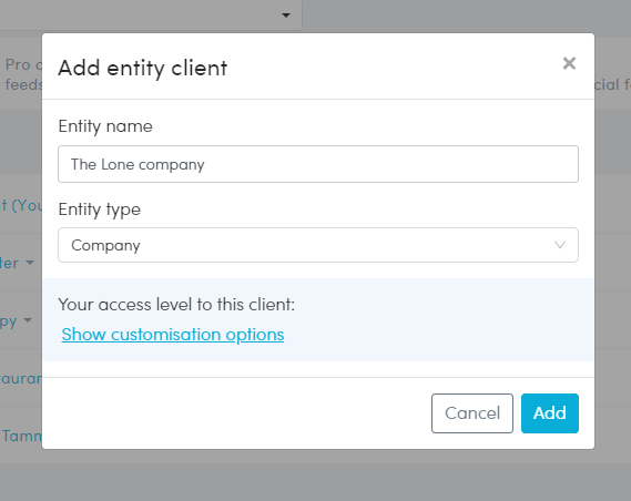 How do I add a client or entity from APS to the partner portal? – Wealth Portal