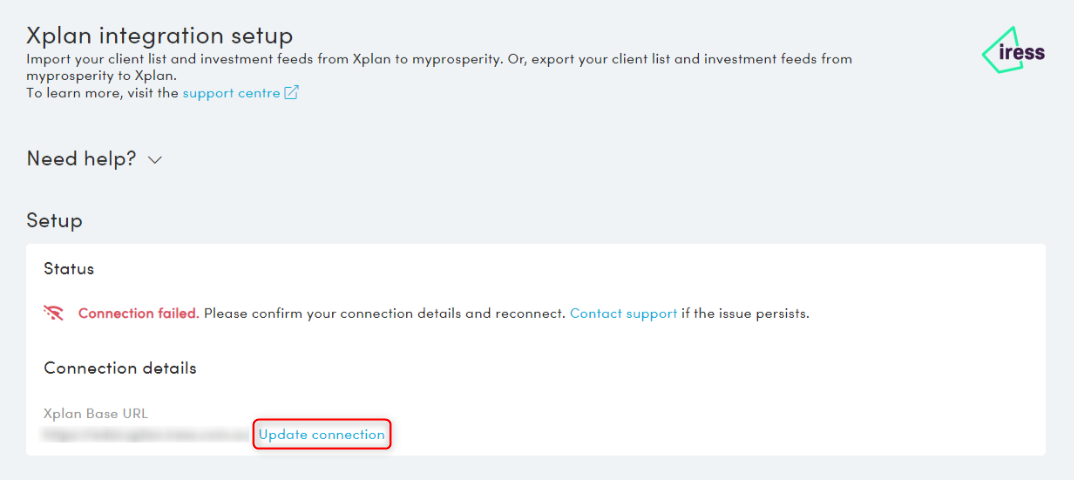 How do I reconnect the Xplan integration? – Wealth Portal